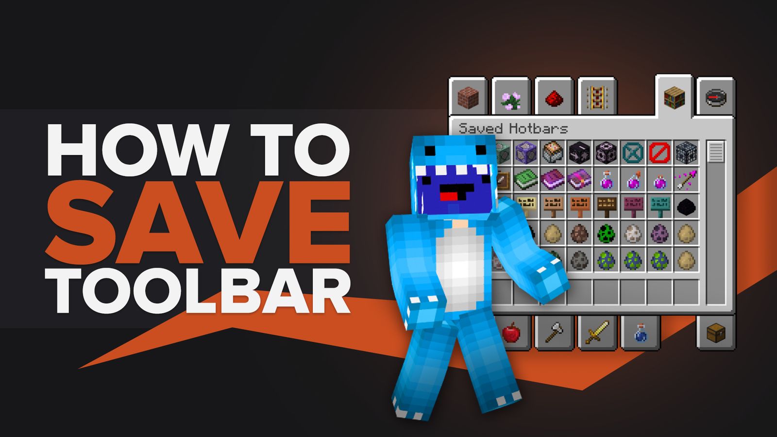 How To Save A Toolbar In Minecraft | TGG
